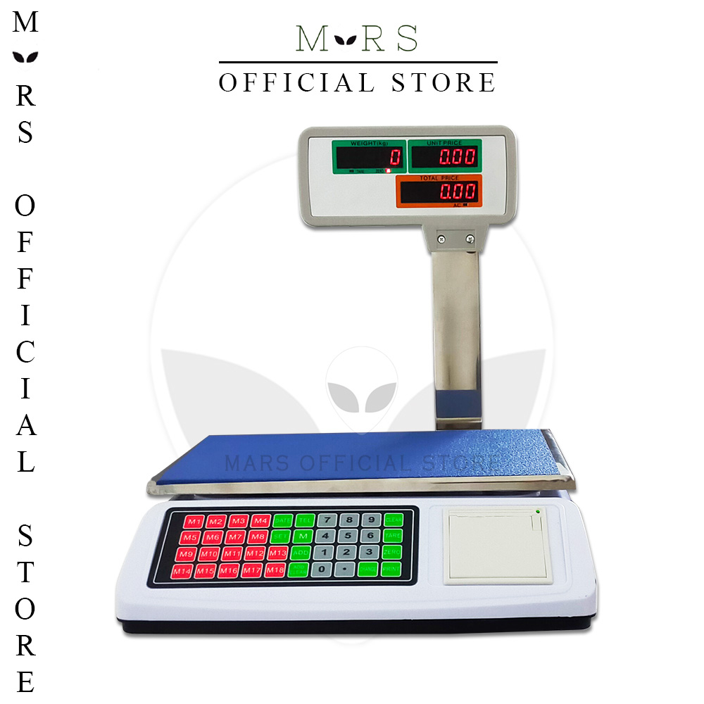 Jual Timbangan Digital Printer 50 Kg Price Computing Scale Print Double Display LED Cetak Kertas ...
