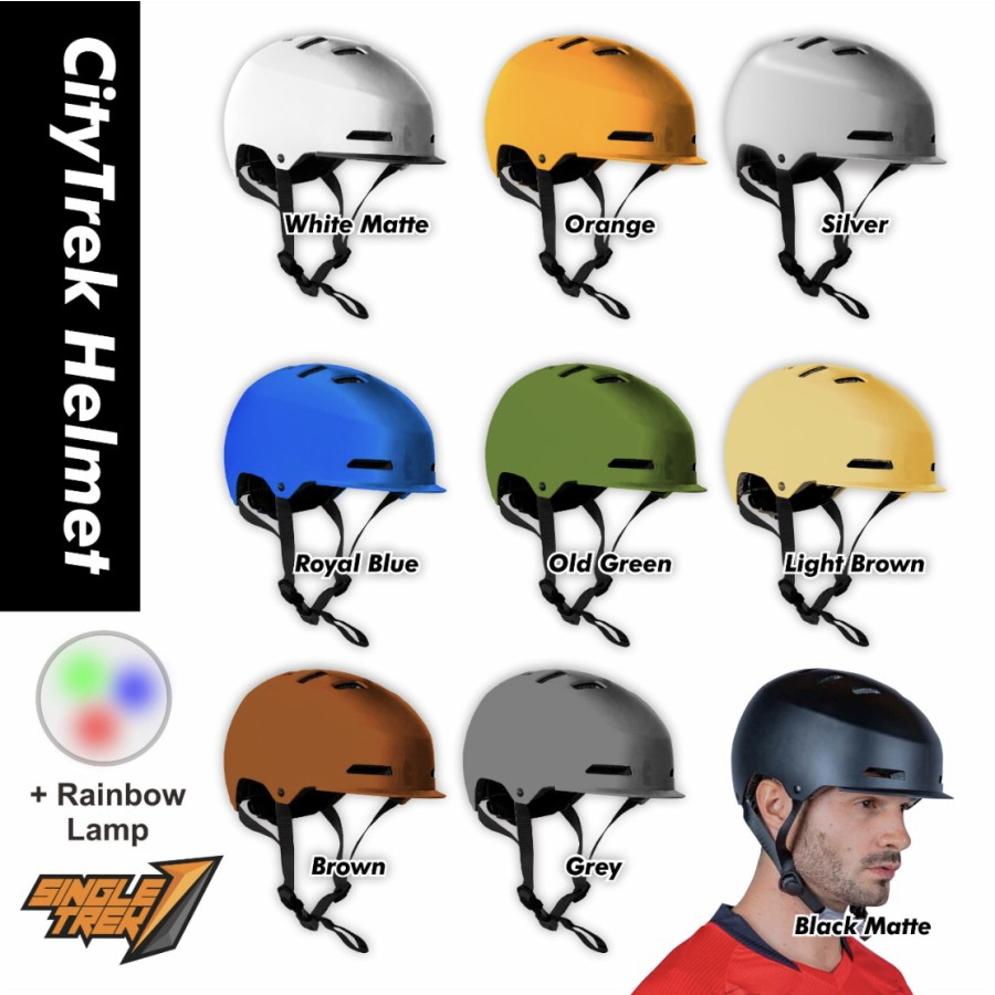 Jual HELMET / HELM BATOK SINGLETREK FOLDING BIKE SEPEDA LIPAT | Shopee ...