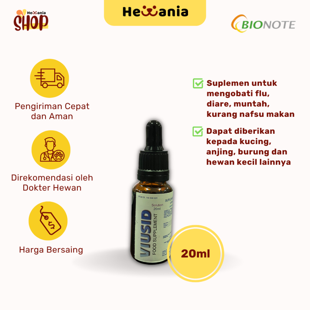Jual VIUSID LIQUID PETS 20ml | Shopee Indonesia
