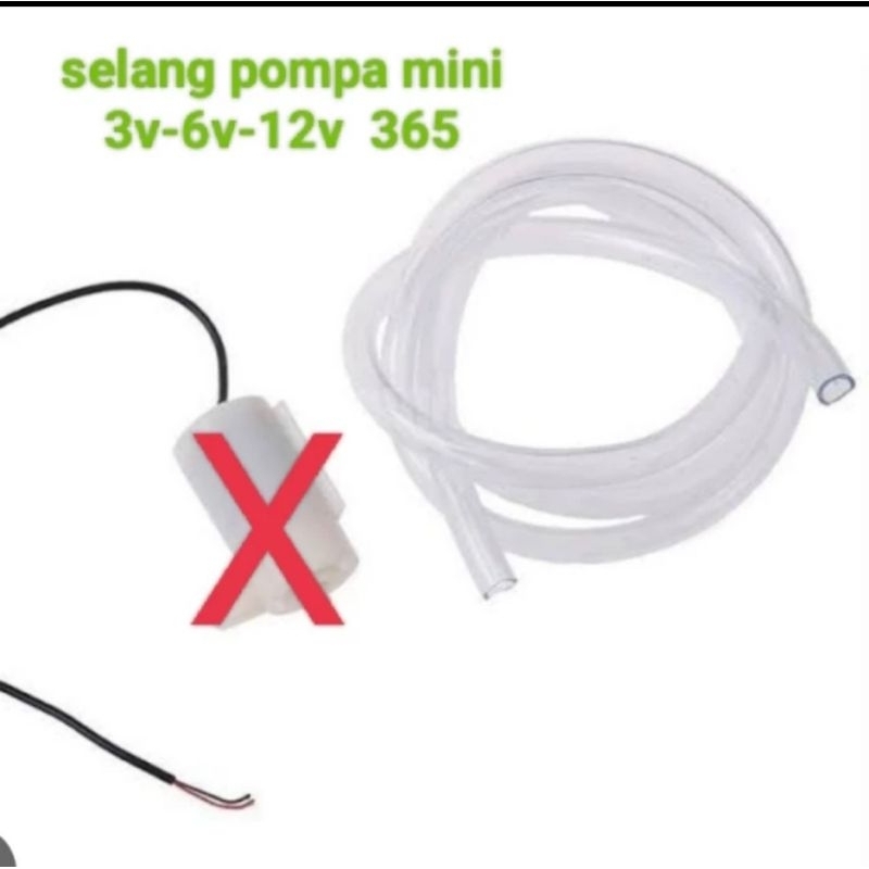 Jual 1 meter selang tube pompa mini submersible micro pump motor 3v 6v ...