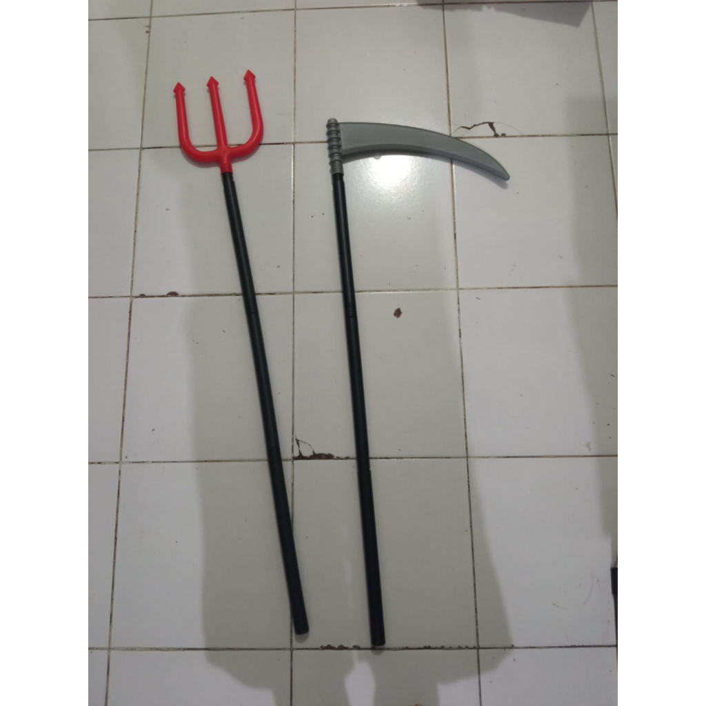 Jual tongkat sabit atau trisula devil tongkat Halloween | Shopee Indonesia