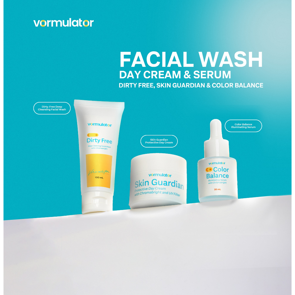 Jual VORMULATOR Paket Bundle - Facial Wash, Serum & Day Cream | Shopee ...