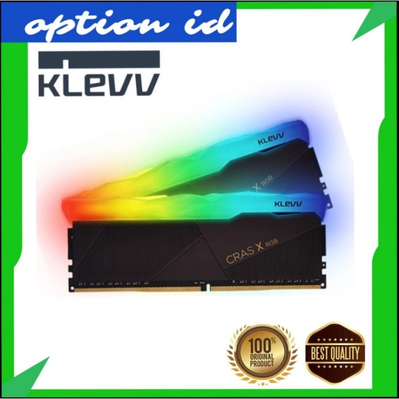 Jual Memory RAM KLeVV CRAS X RGB 16GB | 8GBx2 DDR4 3200 MHz - Black ... Jual Memory RAM KLeVV CRAS X RGB 16GB | 8GBx2 DDR4 3200 MHz - Black ...
