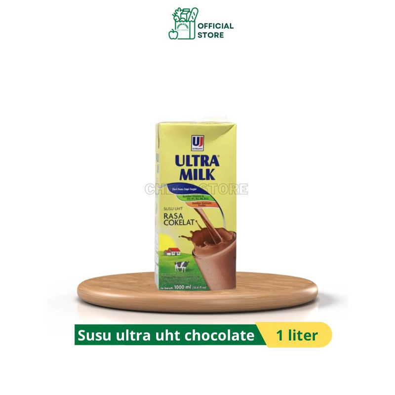 Jual Susu ultra milk UHT 1000ml coklat 1 liter | Shopee Indonesia