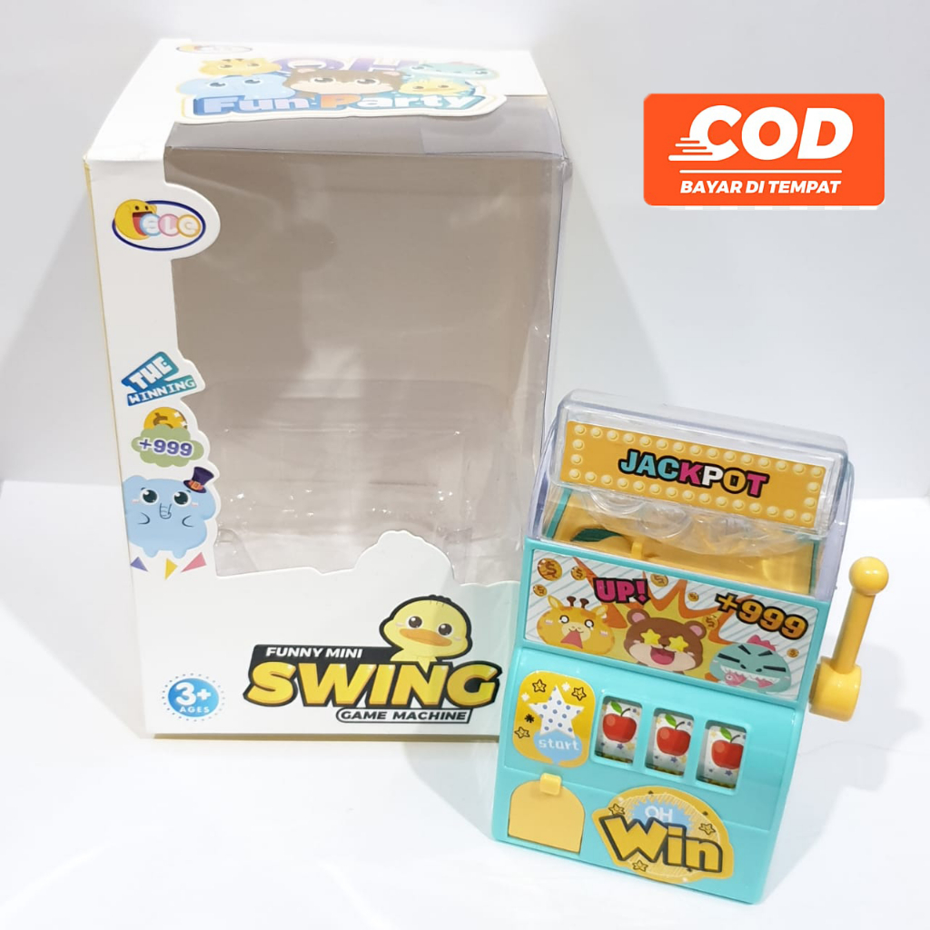 Jual Mainan Anak Murah Mini Jackpot Swing / Candy Vending Machine Drink / Mainan Mesin Jackpot ...