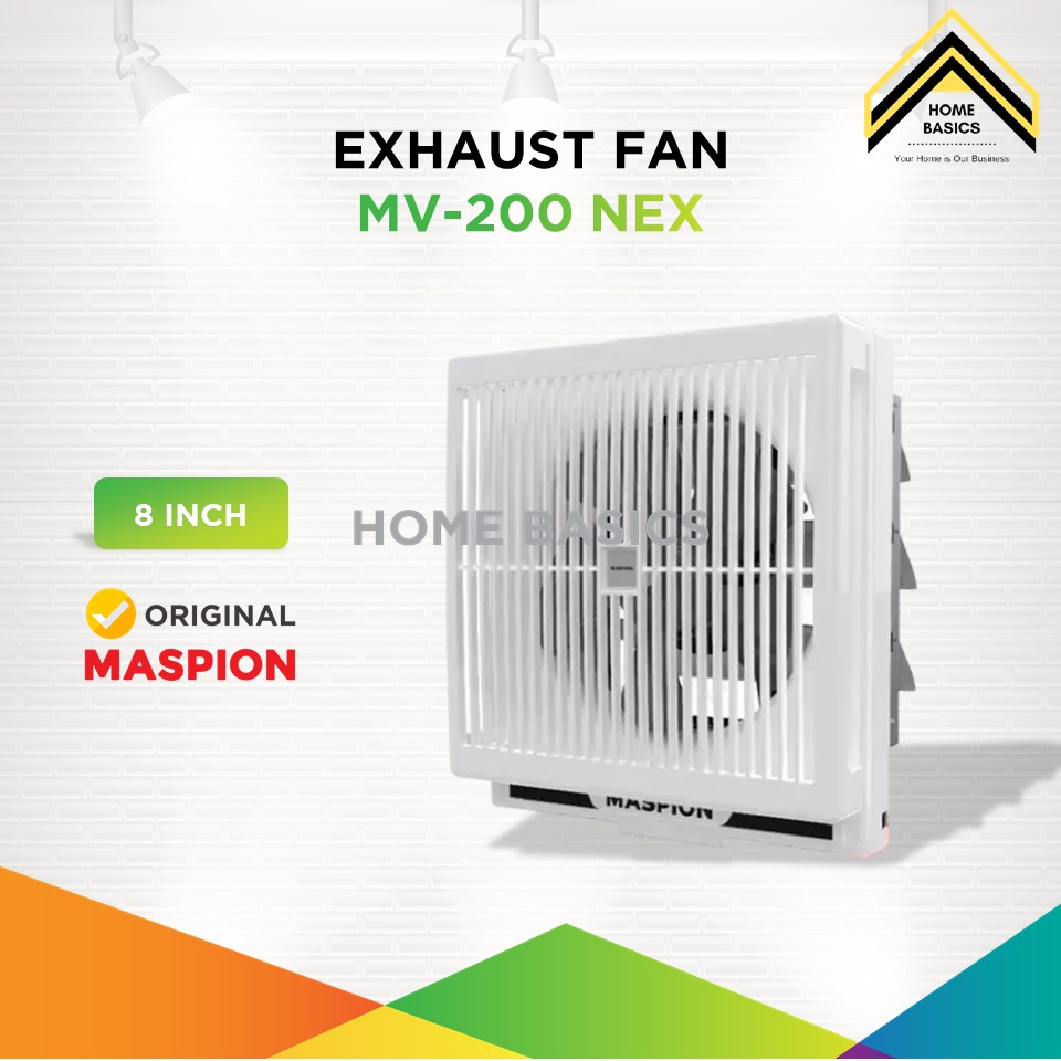 Jual Exhaust Fan Maspion 8 Inch MV-200 NEX / Kipas Hisap / Kipas Dinding / Wall Fan | Shopee ...