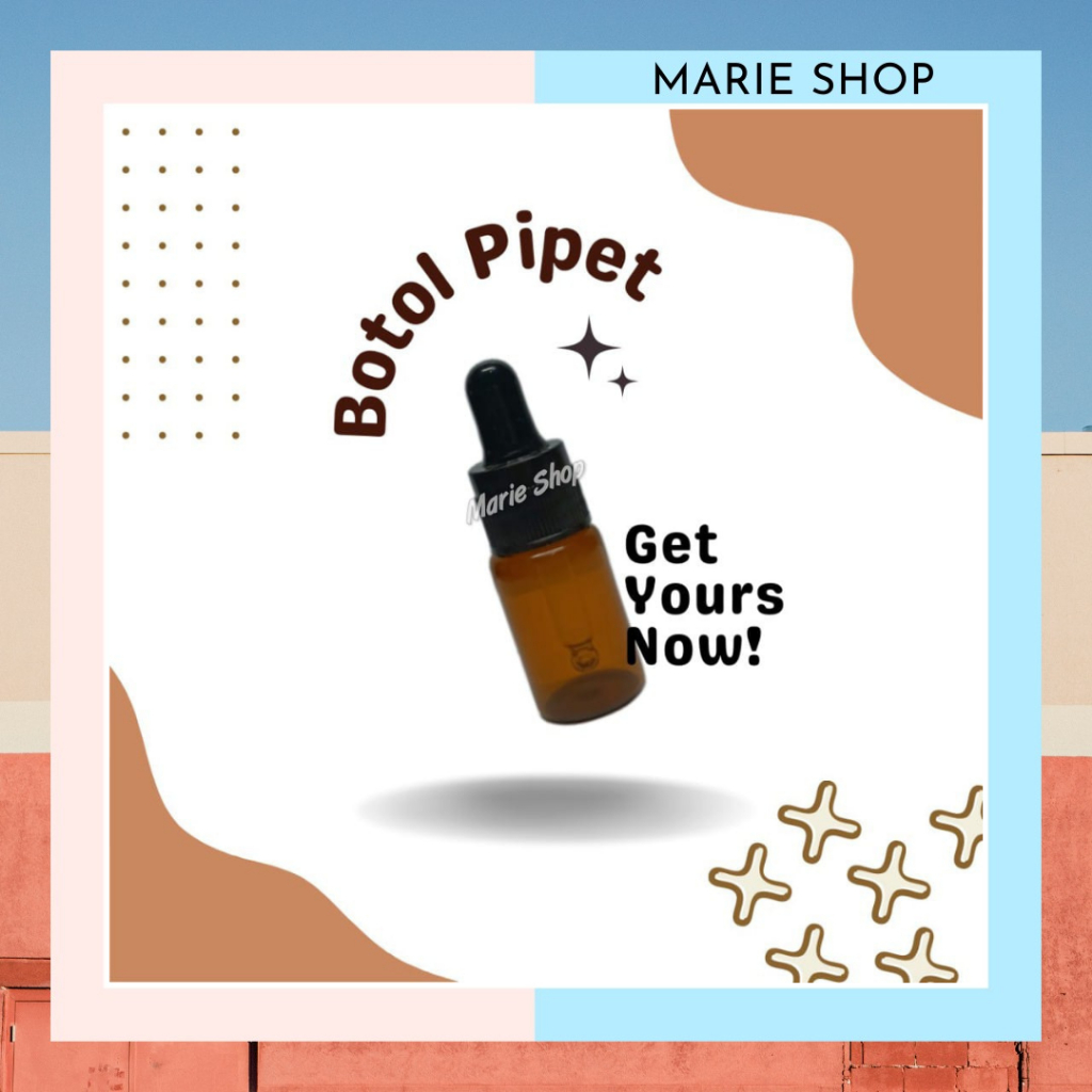 Jual BOTOL PIPET 5ML 15ML - DROPPER KACA TEBAL AMBER COKLAT - RING ...