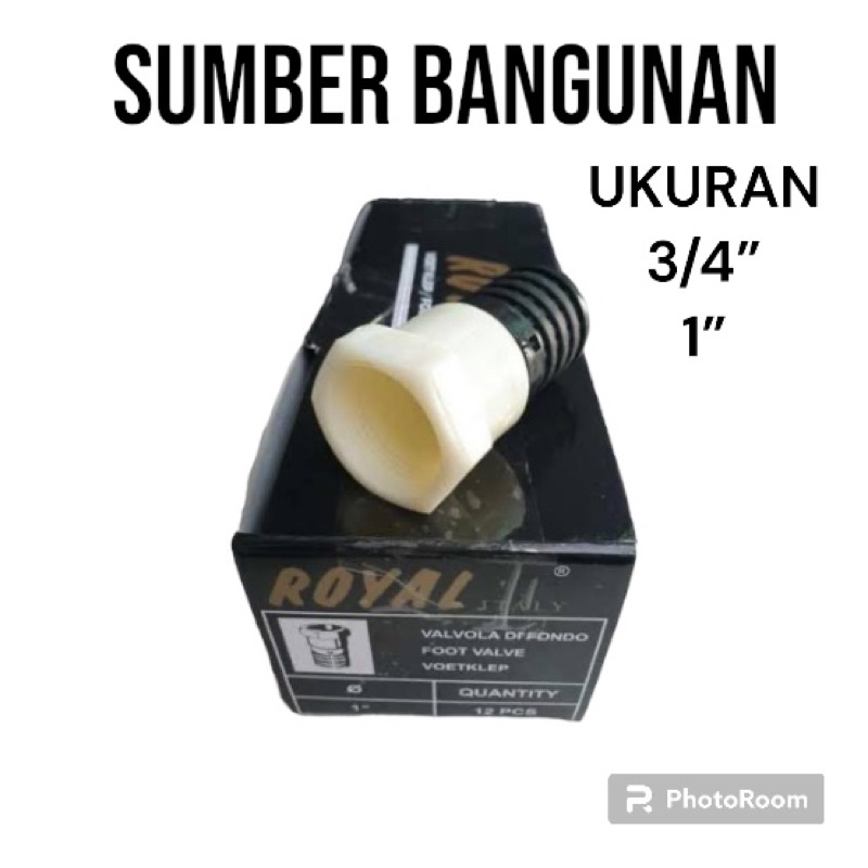 Jual FOOT VALVE PVC 1” & 3/4 / KLEP PIPA AIR PVC 1” & 3/4” | Shopee ...