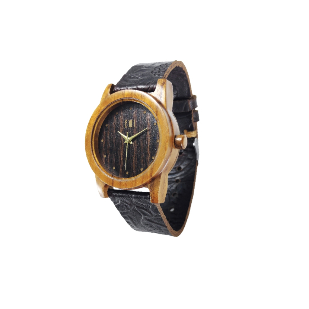 Jual Emi Watch Jam Tangan Kayu Kalpa Batik Rosewood Dial Strap Kulit ...