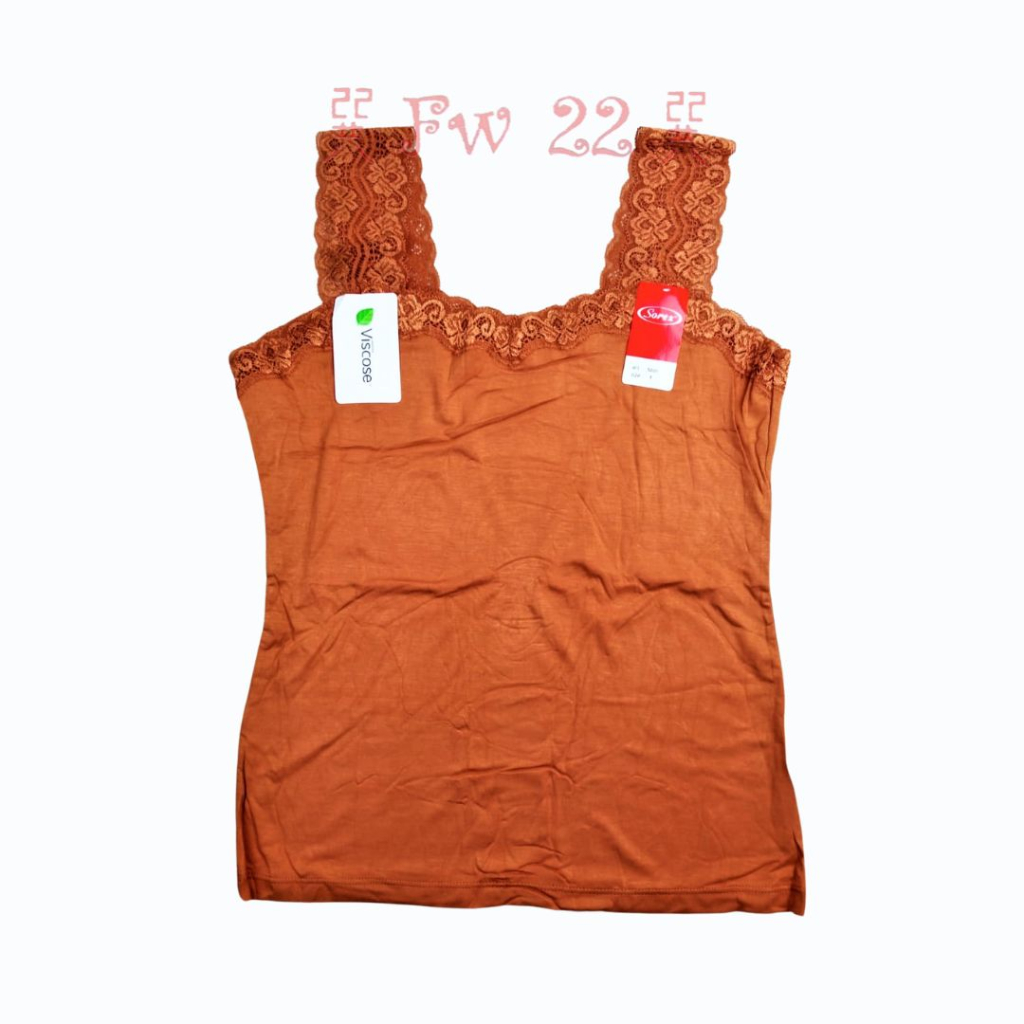 Jual Tanktop Sorex 5001 Berbahan Katun Bambu dengan Motif Renda dan ...