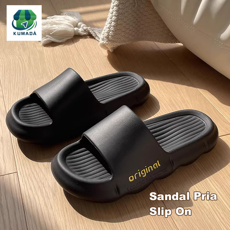 Jual Sendal Slipon Bahan Tebal Berkualitas Senda Couple Pria Dan Wanita ...