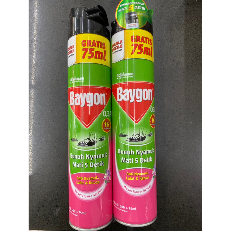 Jual Baygon Aeo Flower Garden 600+75Ml | Shopee Indonesia