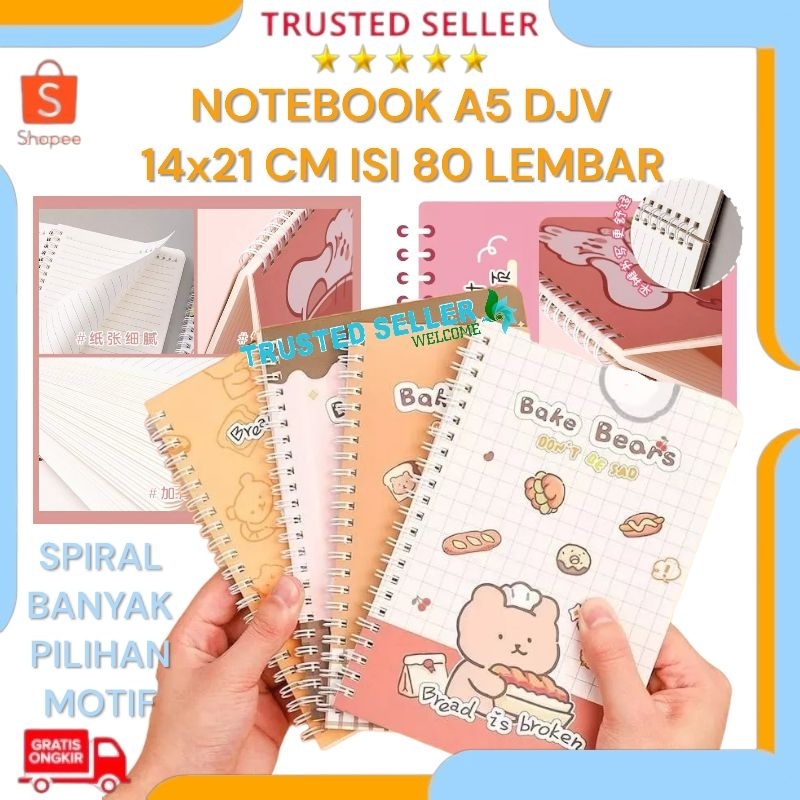 Jual BUKU TULIS SEKOLAH NOTEBOOK A5 ISI 60 LEMBAR MOTIF MIXUE DINO ...