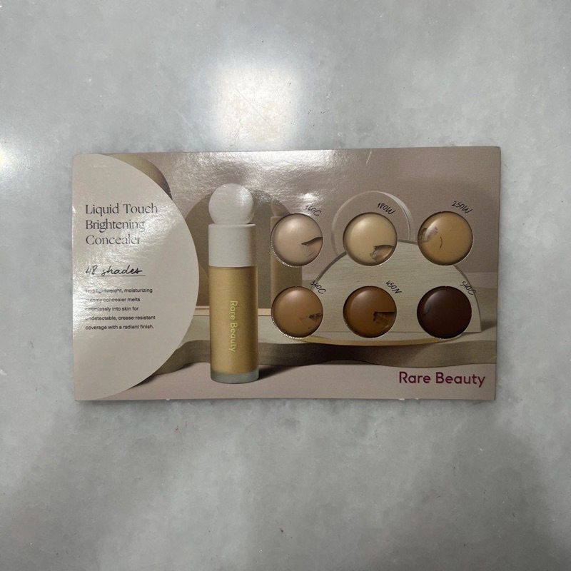 Jual RARE BEAUTY Foundation / Concealer SAMPLE CARD | Shopee Indonesia
