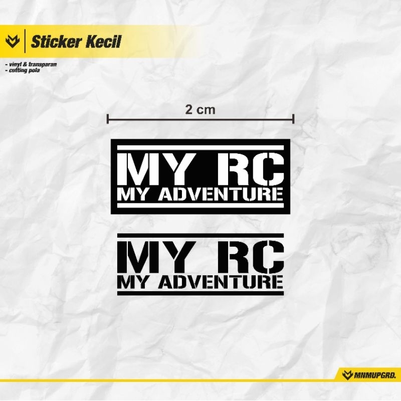 Jual Sticker RC my rc my adventure | Shopee Indonesia