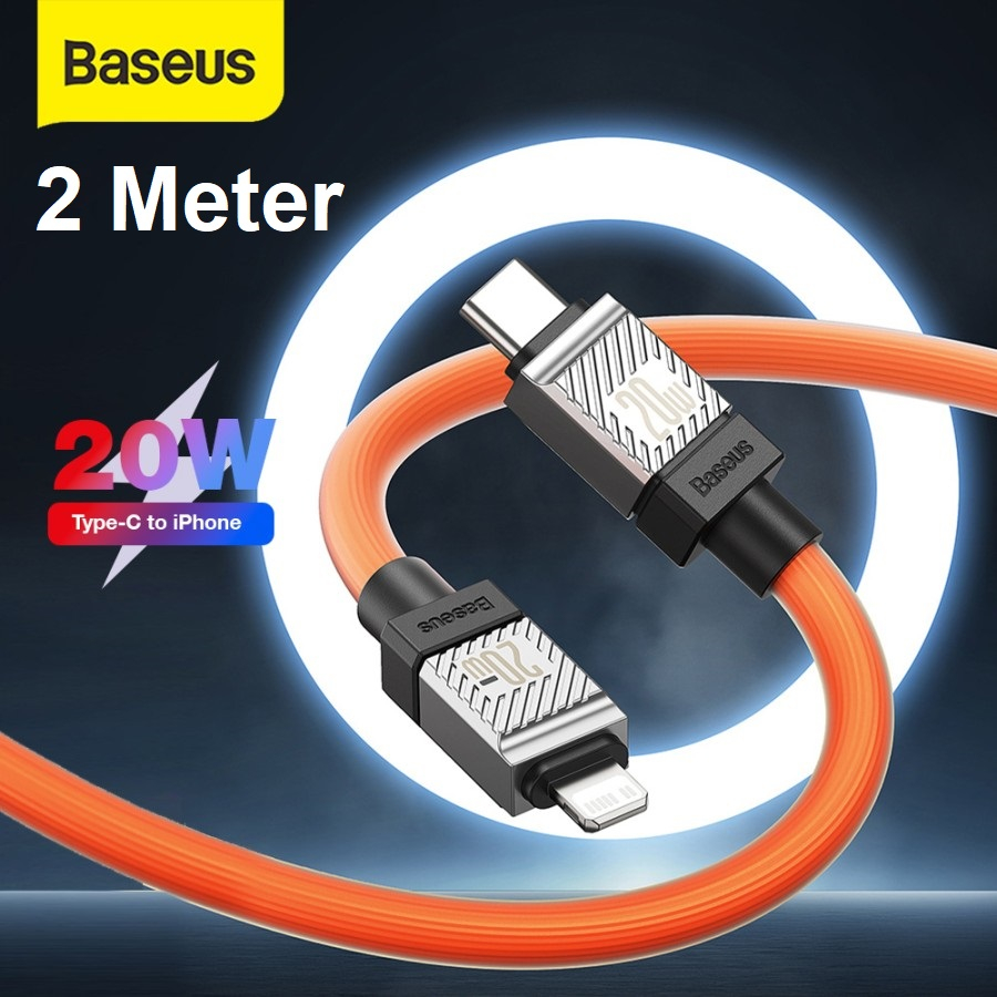 Jual Baseus CoolPlay Kabel Data Type C to Lightning 2M 2 Meter IP PD ...