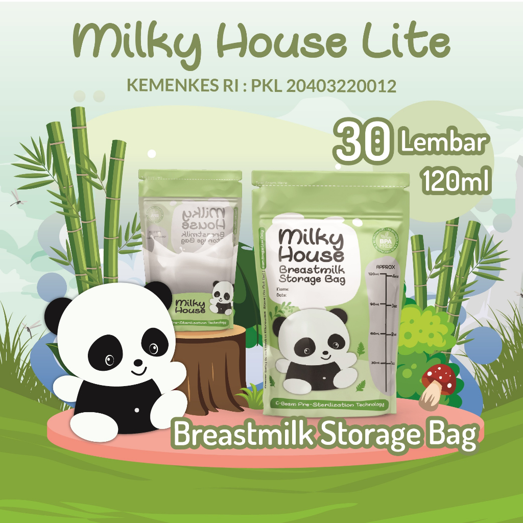 Jual Milky House Kantong ASI 120mL Isi 30 Pcs || KEMENKES RI PKL 20403220012 || Breast Milk ...