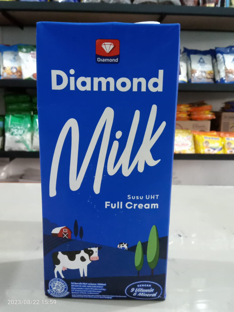 Jual SUSU DIAMOND UHT FULL CREAM 1 LITER | Shopee Indonesia