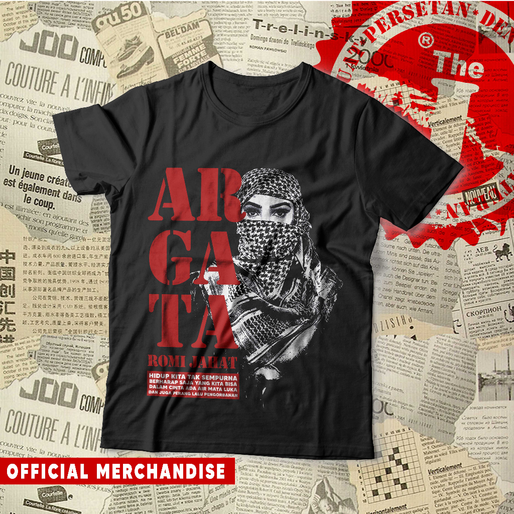 Jual Kaos Romi Jahat Official Argata 1 Hitam Shopee Indonesia