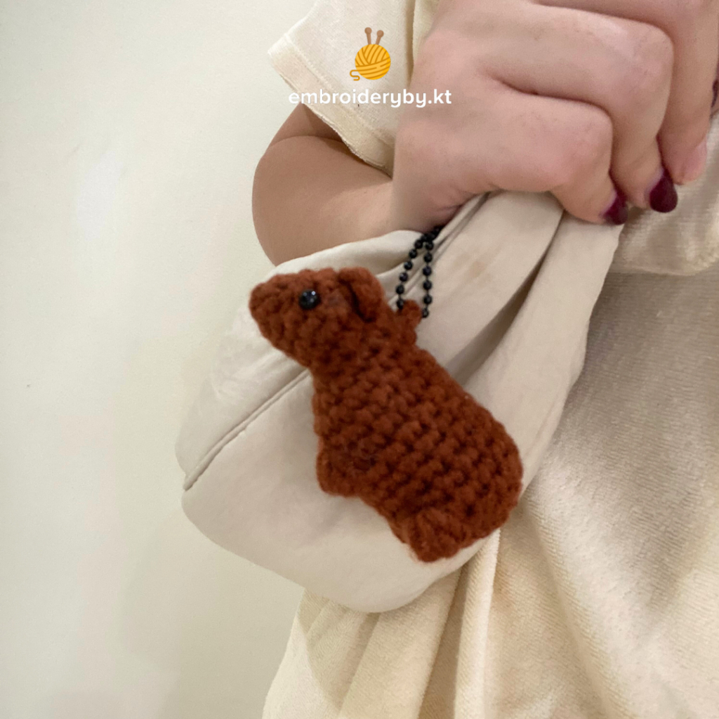 Jual Masbro Capybara Amigurumi | Capybara Crochet Keychain | Gantungan ...