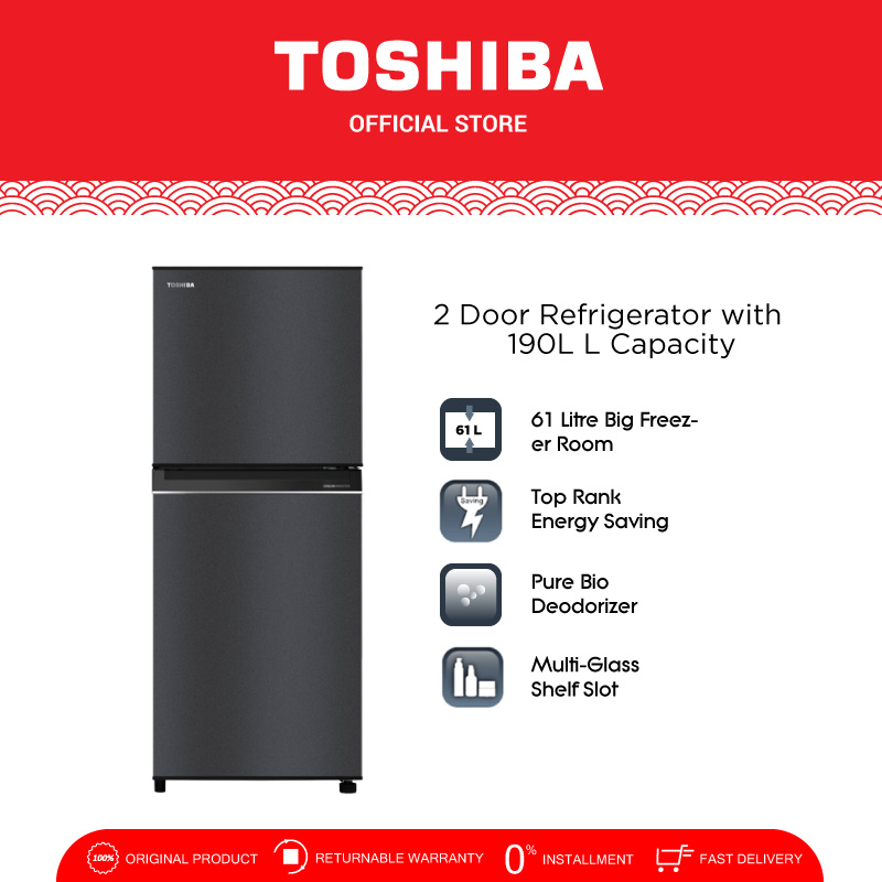 Jual TOSHIBA Kulkas 2 Pintu GR-B25ISP Kapasitas 190L - Non-Inverter ...