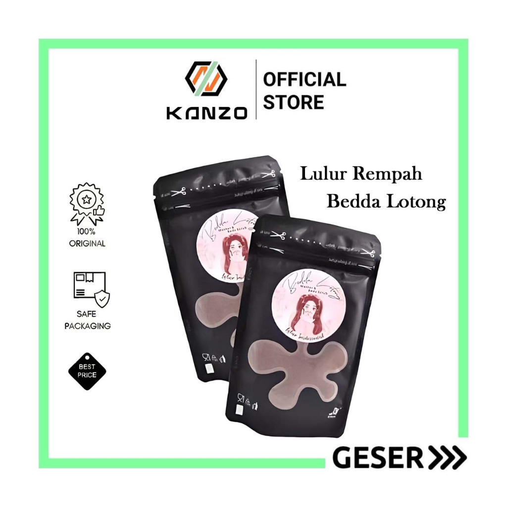 Jual Kanzo - Bedda Lotong Bubuk 45gr / Lulur Bedda Lotong / Lulur Bedda ...