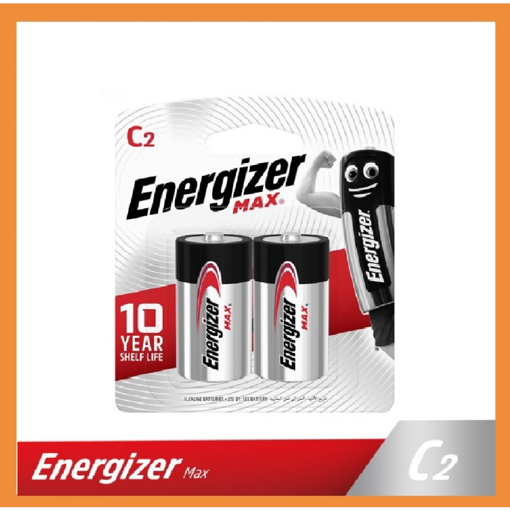 Jual Baterai Energizer Max type C Battery Size C 1,5V Alkaline MAX ISI2 ...