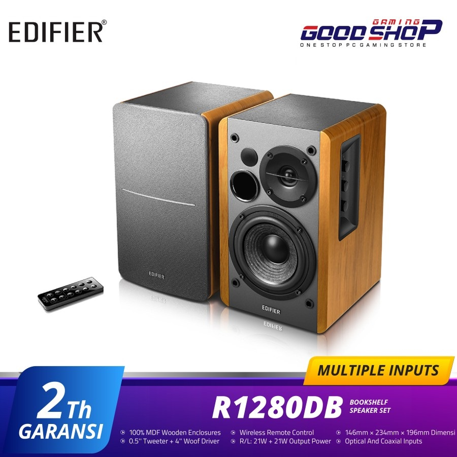 Jual Edifier R1280DB Active 2.0 Bluetooth Bookshelf Speaker Set | Shopee Indonesia