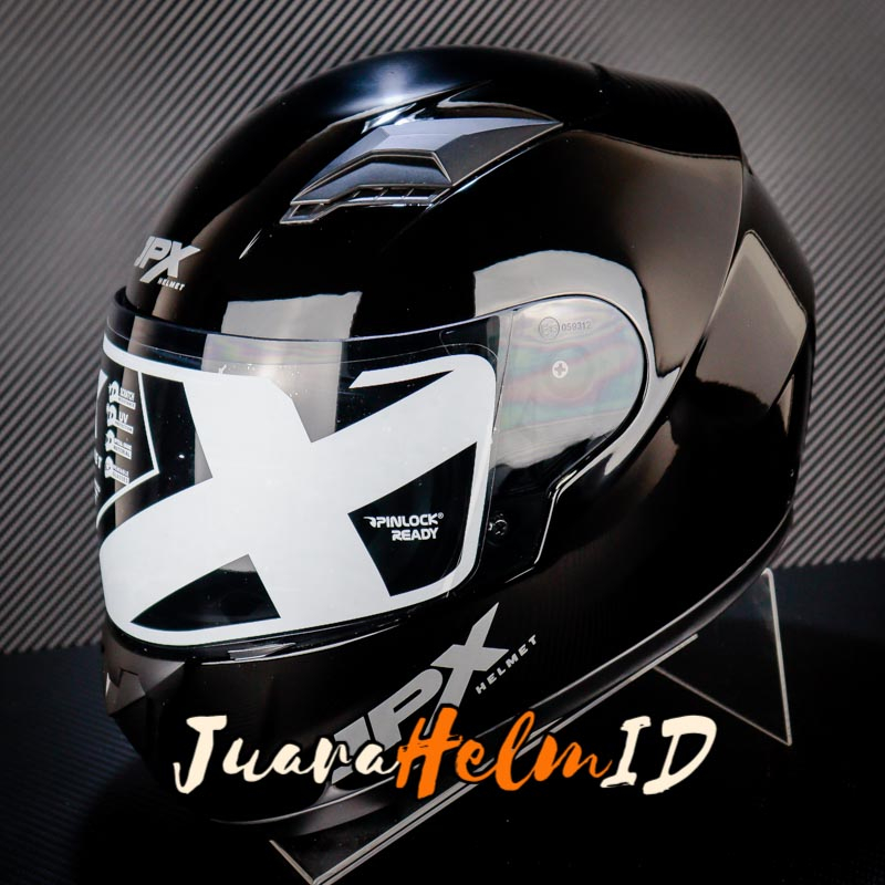 Jual JPX HELM ASTRO X815 SOLID / SUPER BLACK SILVER/ X-815 HELM ANAK ...