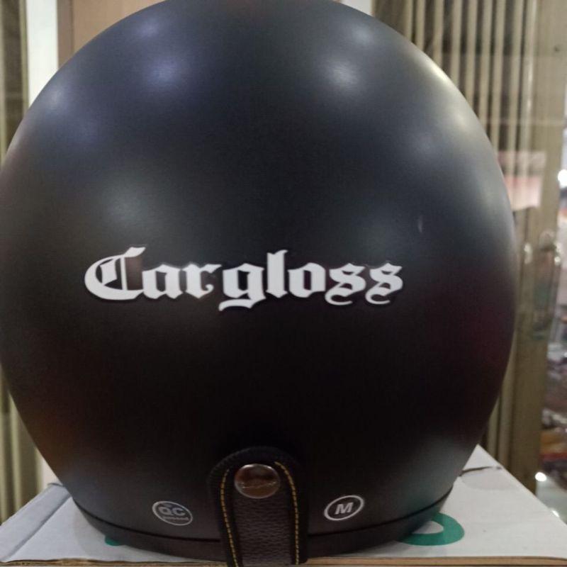 Jual helm cargloss cfm original warna hitam doff | Shopee Indonesia
