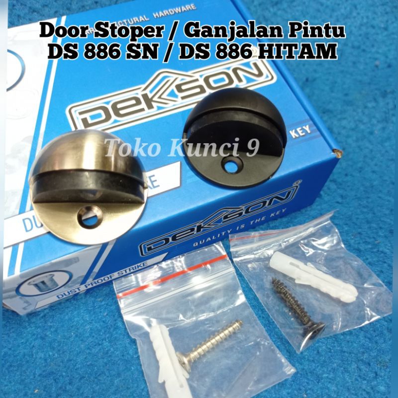 Jual Door Stop Dekson DS 886 SN / Ganjalan Pintu DS 886 Hitam Stoper ...