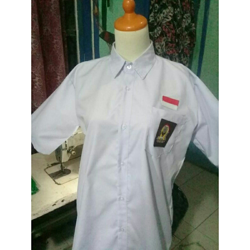 Jual seragam sekolah baju putih SMA/SMK lengan pendek | Shopee Indonesia