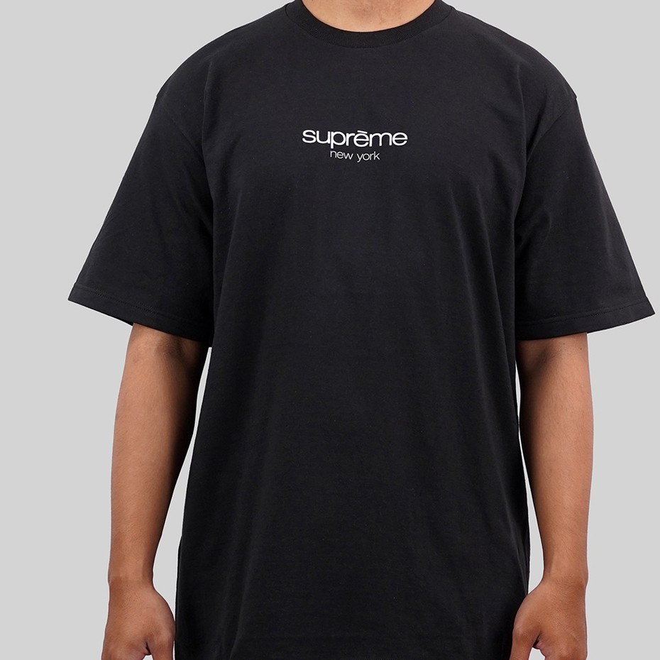 Jual Supreme Classic Logo Black Tee | Shopee Indonesia