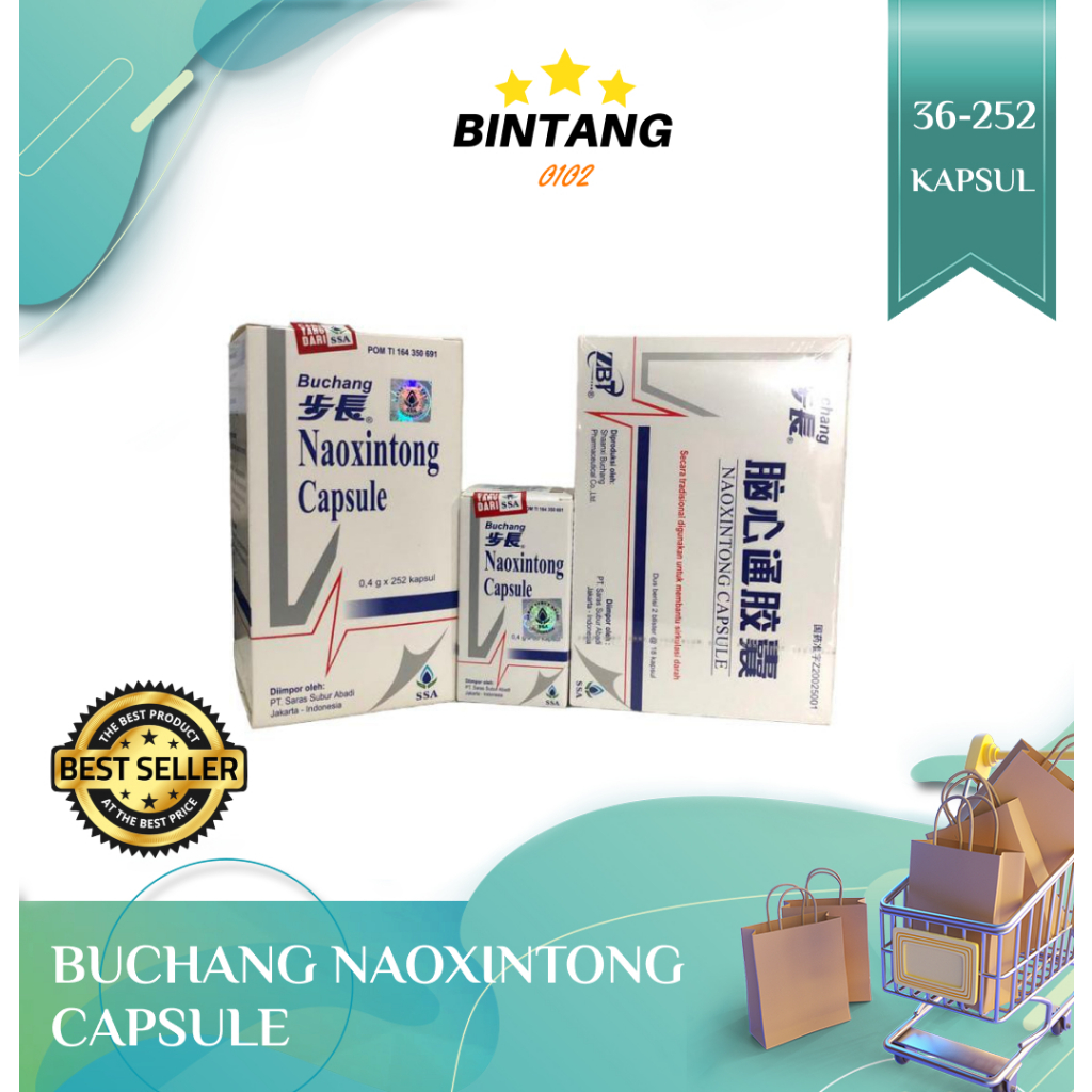 Jual SALE - Buchang Naoxintong Capsule - Melancarkan Sirkulasi Darah ...