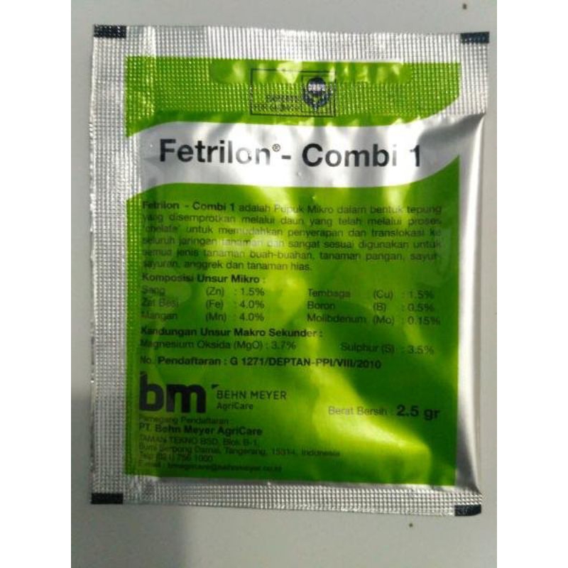 Jual Fertilon Combi kecil 2,5 gr , lengkapdengan unsur mikro dan makro ...