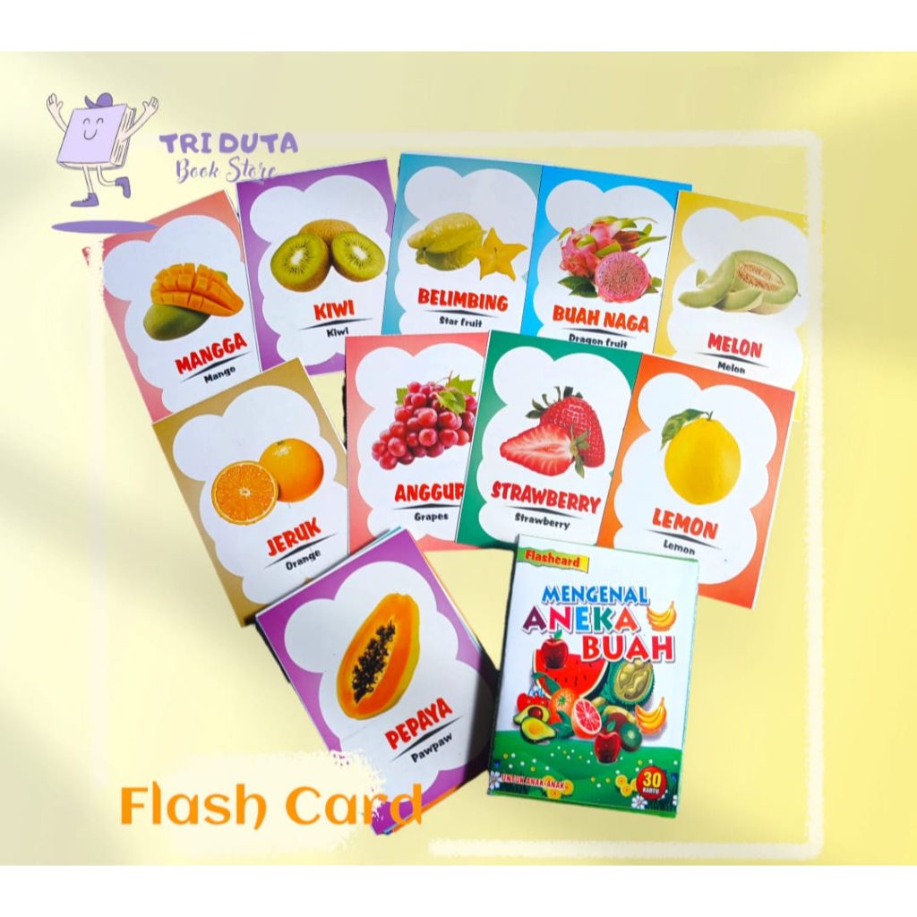 Jual Flash Card Edukasi mainan anak kartu pengenalan Abjad, Sayuran ...