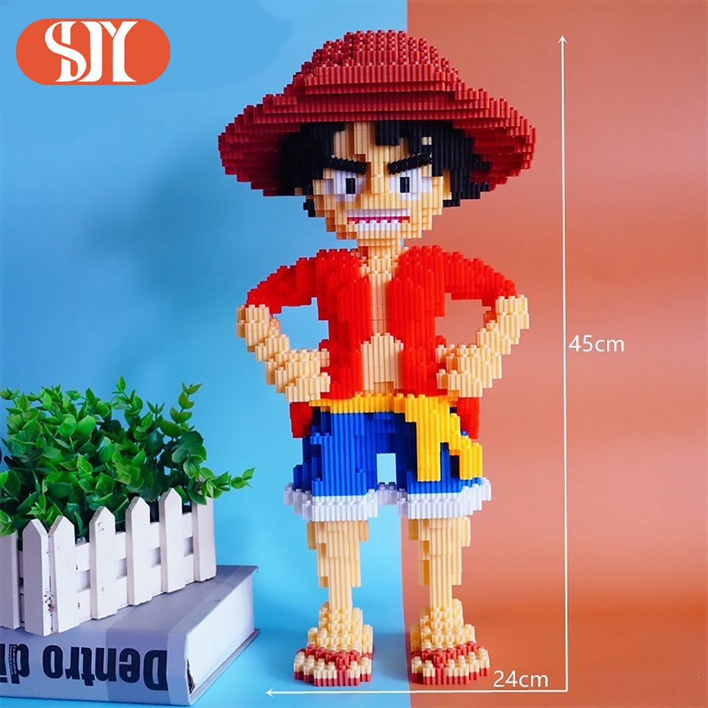 Jual Nano Block Bricks 3D Series One Piece D.Luffy 2709pcs Action ...