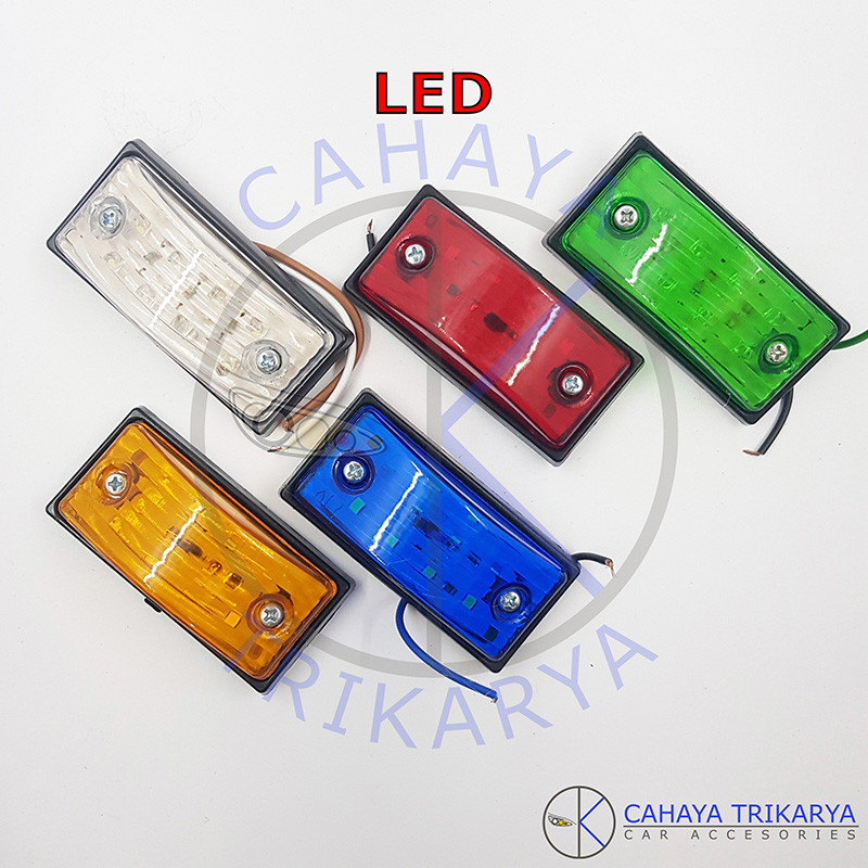 Jual Lampu Samping / Fender / Bak Truk Truck / Bis Bus Kotak Universal Variasi DNY-23 LED ...