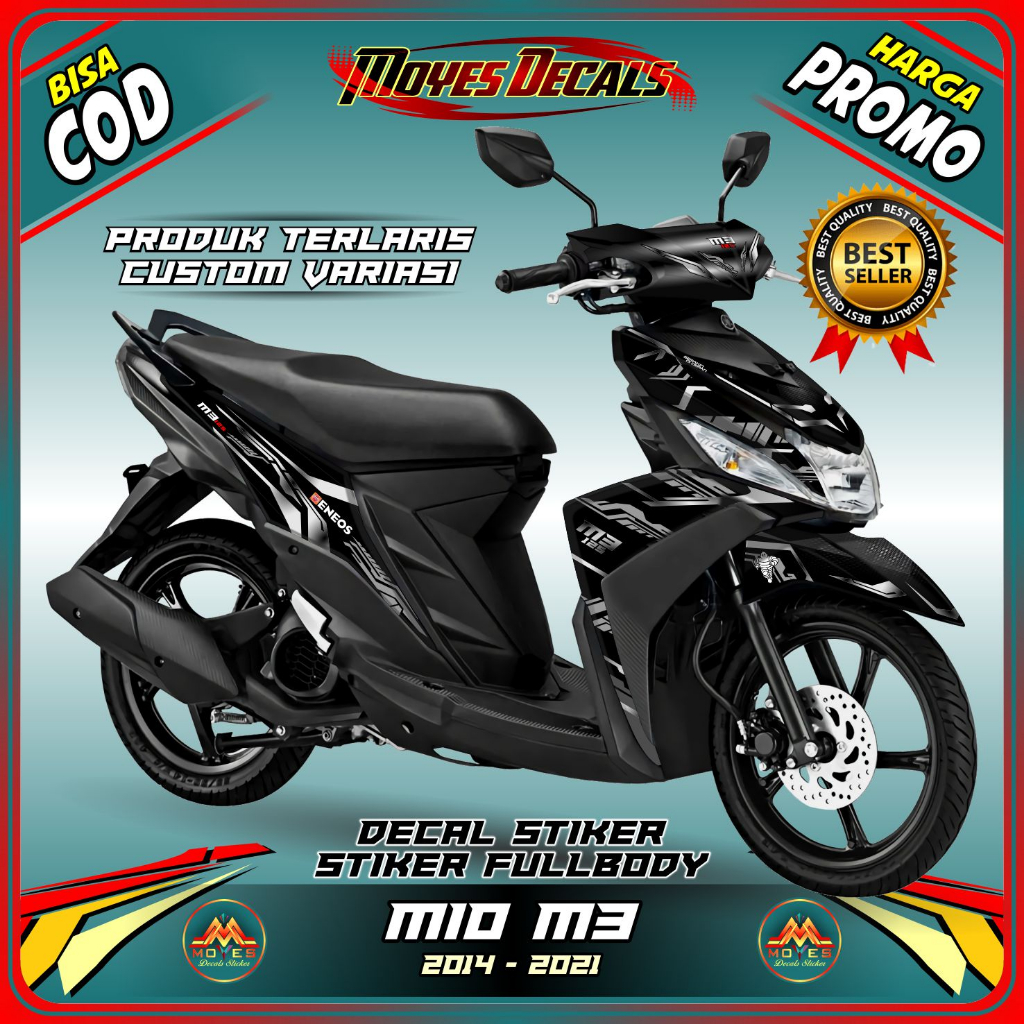 Jual Decal Fullbody Motor Yamaha Mio Z / M3 Custom | Shopee Indonesia