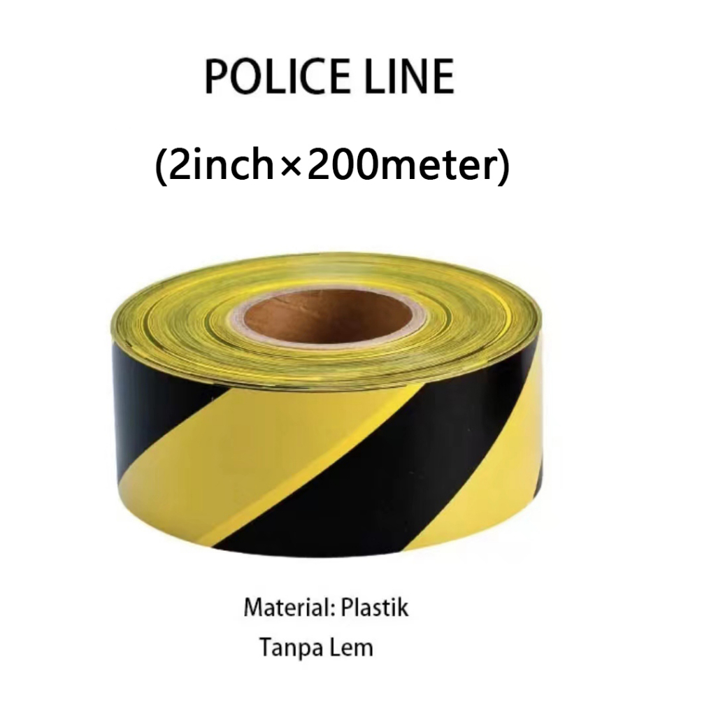 Jual Police Line Kuning Hitam / Police Line Merah Putih Police Safety Line 2inch × 200 meter ...
