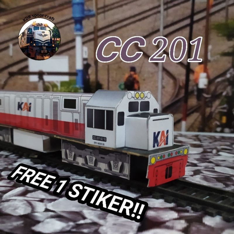 Jual MINIATUR KERETA API INDONESIA - Miniatur Lokomotif CC 201 | Shopee ...