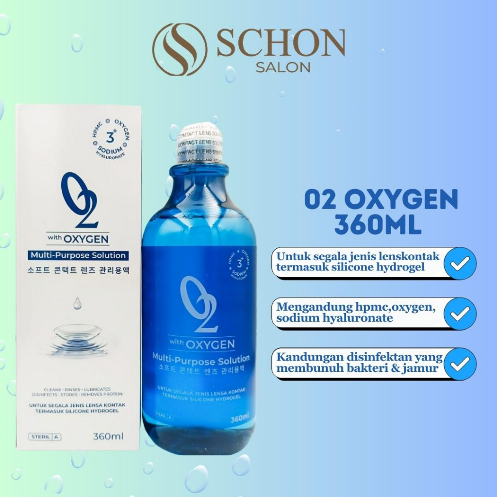 Jual O2 360ml Multi-Purpose Solution Air Softlens | Shopee Indonesia