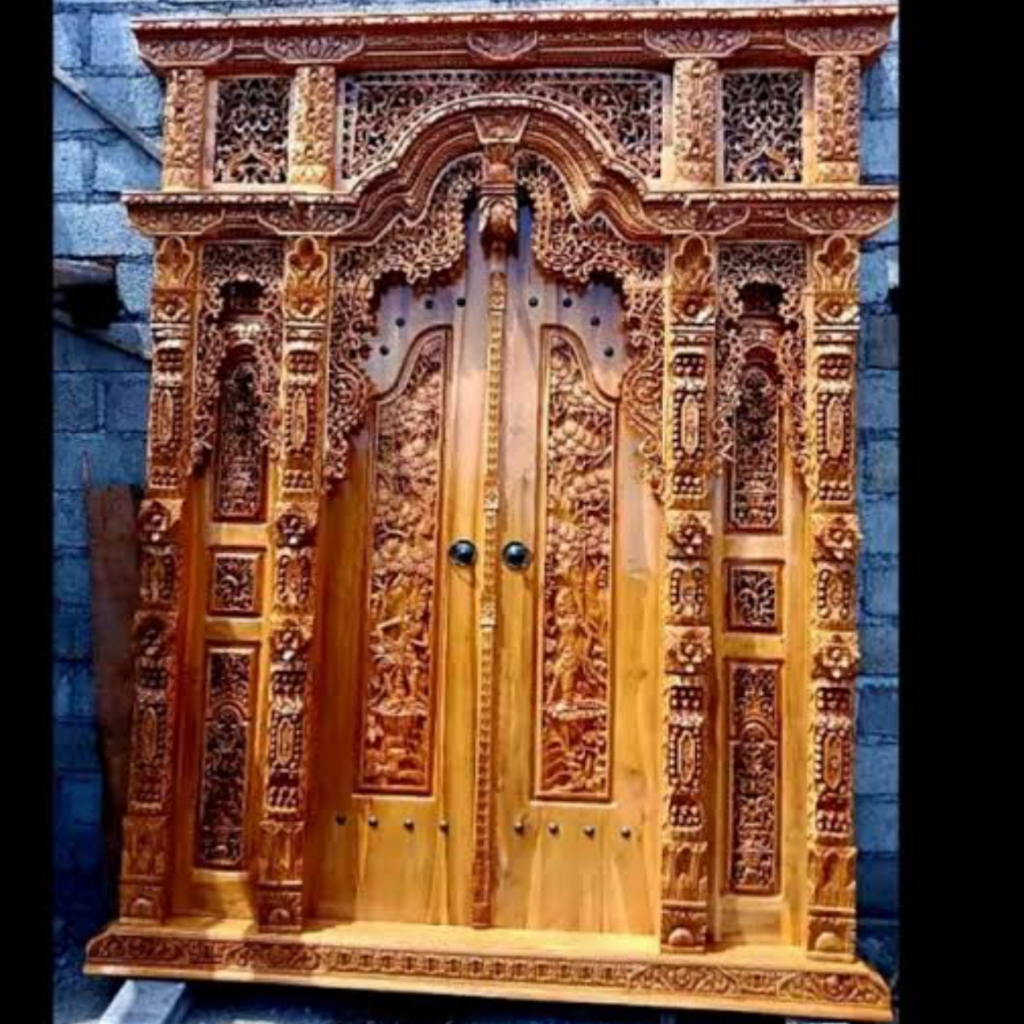 Jual pintu gebyog jawa relief wayang ramayana, jepara | Shopee Indonesia