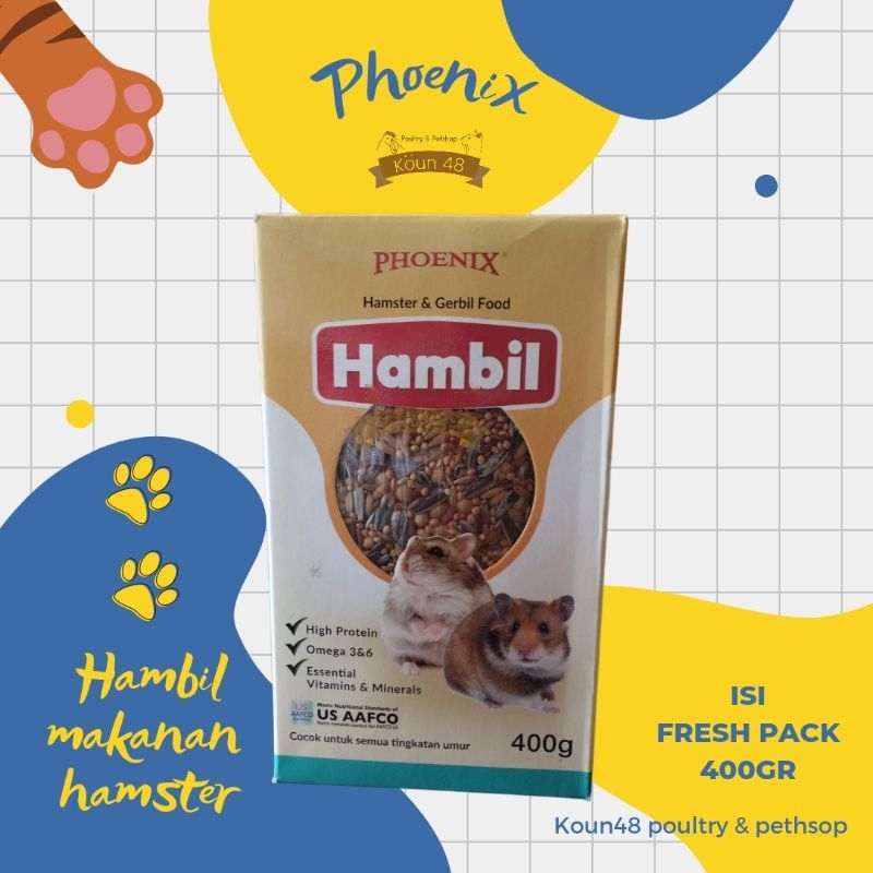 Jual Hambil Makanan Hamster Phoenix Hambil 400gr | Shopee Indonesia