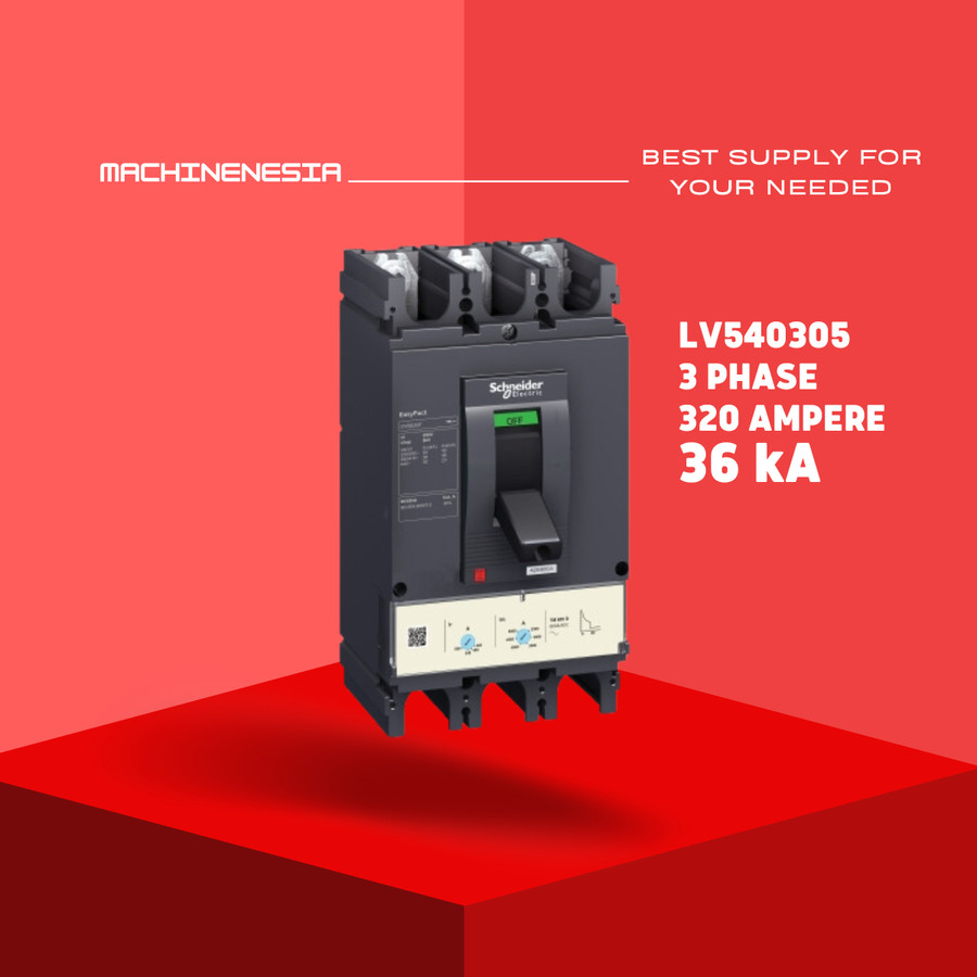 Jual MCCB 3P 320A CVS400F MCCB SCHNEIDER 3 PHASE 320 AMPERE LV540305 ...
