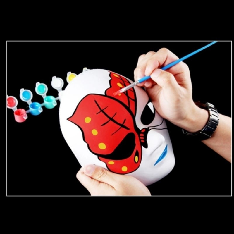 Jual Topeng Lukis Wajah Putih Topeng Polos Bisa Dilukis | Shopee Indonesia