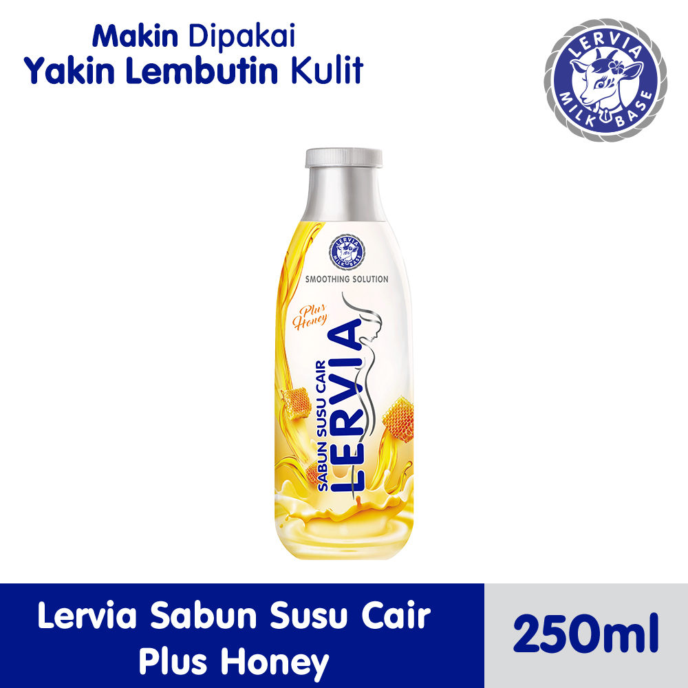 Jual LERVIA Sabun Susu Cair Plus Honey 250mL | Shopee Indonesia