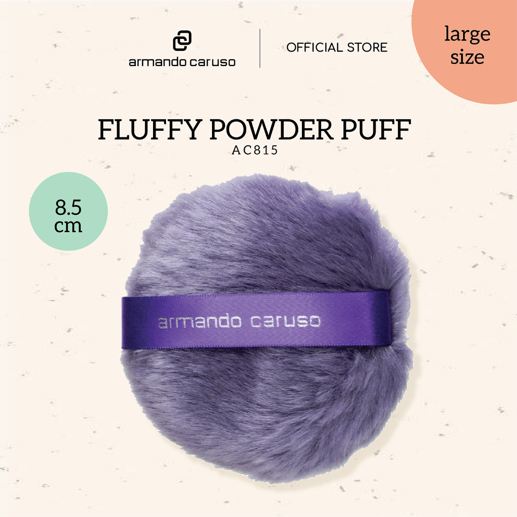 Jual Armando Caruso Fluffy Powder Puff Purple - 815 | Shopee Indonesia