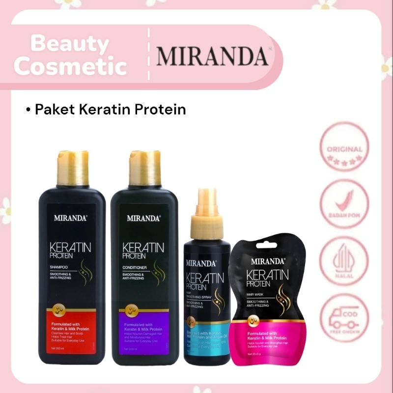 Jual Miranda Paket Keratin Protein - Hair Treatment | Shopee Indonesia