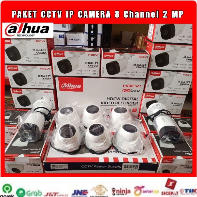 Jual PAKET IP CAMERA AUDIO CCTV 8 CHANNEL 2 MP (paket komplit ) | Shopee Indonesia
